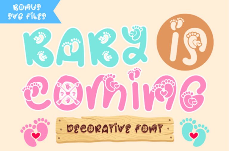 Baby is Coming Font - FreeDaFonts
