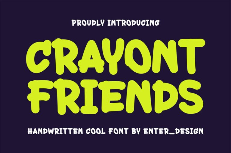 Crayont Friends Font - FreeDaFonts