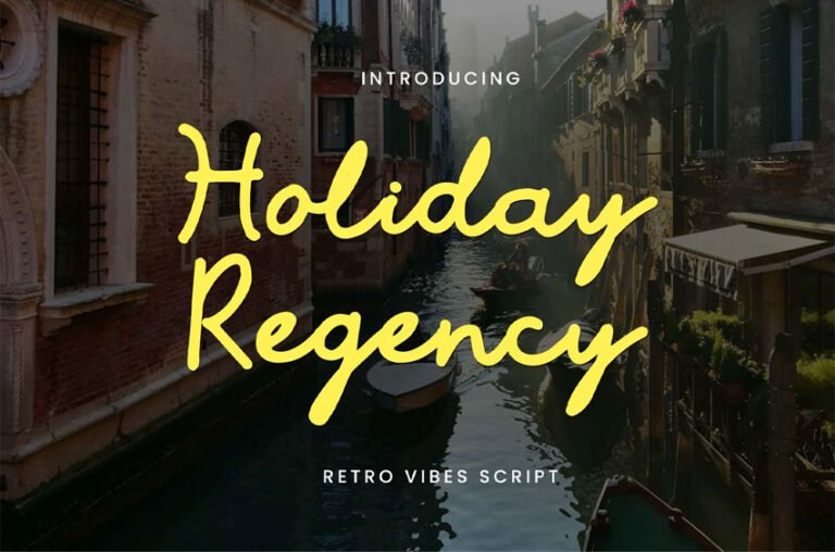Holiday Regency Font - FreeDaFonts