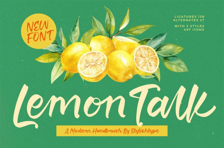 Lemon Talk Font - FreeDaFonts