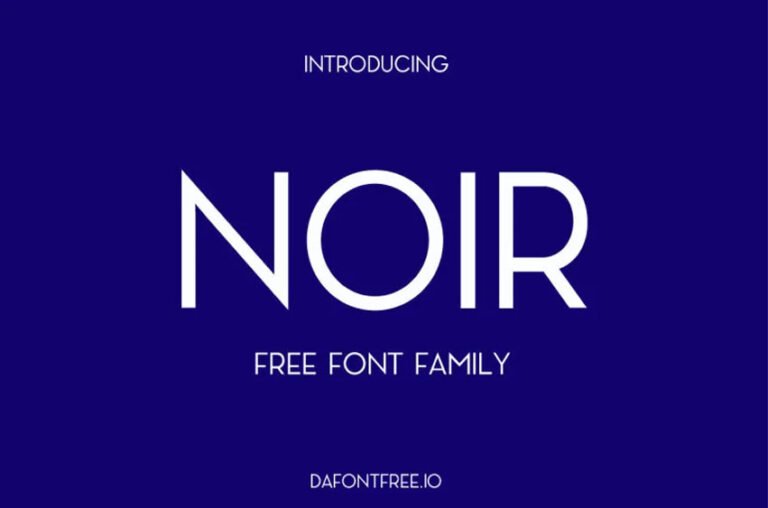Noir Family Font - FreeDaFonts