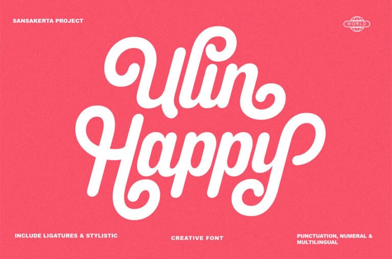 Ulin Happy Font - FreeDaFonts