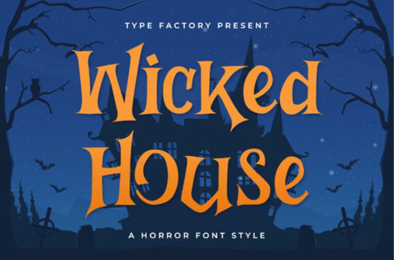 Wicked House Font - FreeDaFonts
