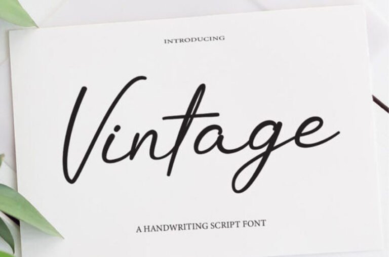 Vintage Script Font - FreeDaFonts