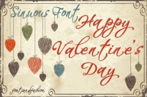 Happy Valentine's Day Script Font - FreeDaFonts