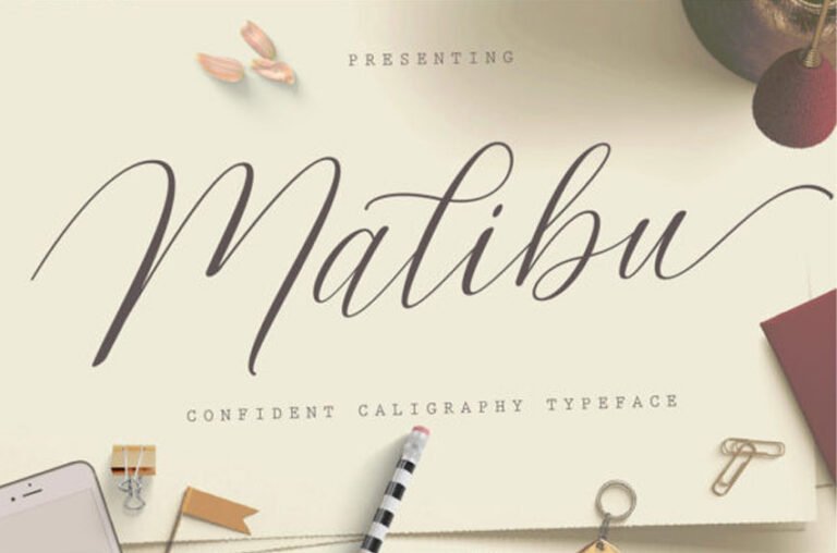 Malibu Script Font - FreeDaFonts