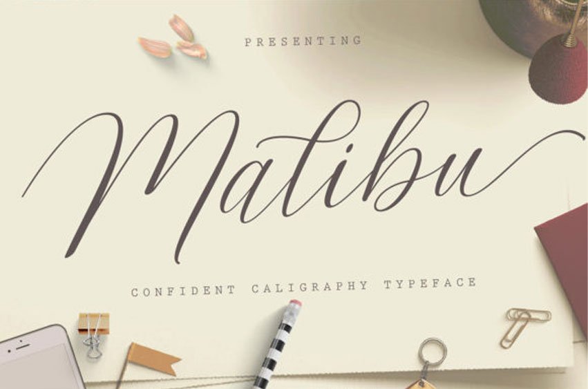 Malibu Script Font - FreeDaFonts
