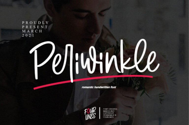 Periwinkle Font - FreeDaFonts