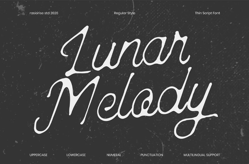 Lunar Melody Font - FreeDaFonts