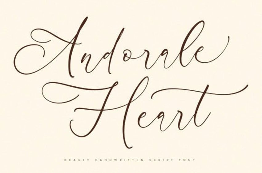 Andorale Heart Font - FreeDaFonts