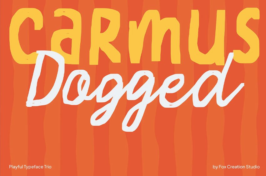 Carmus Dogged Font - FreeDaFonts