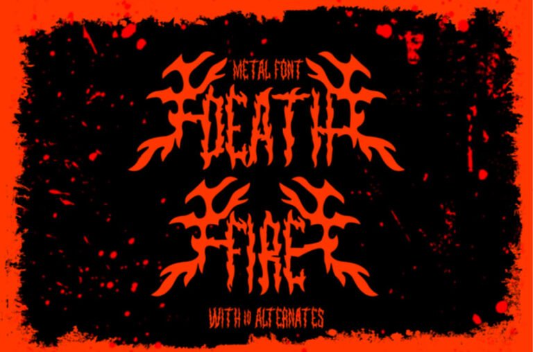 Death Fire Font - FreeDaFonts