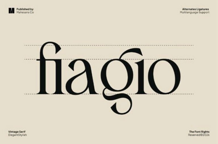 Fiagio Font - FreeDaFonts