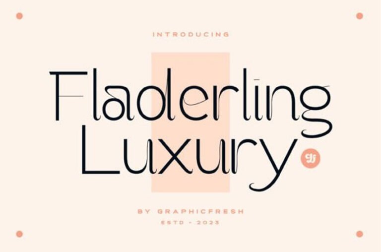 Fladerling Font - FreeDaFonts