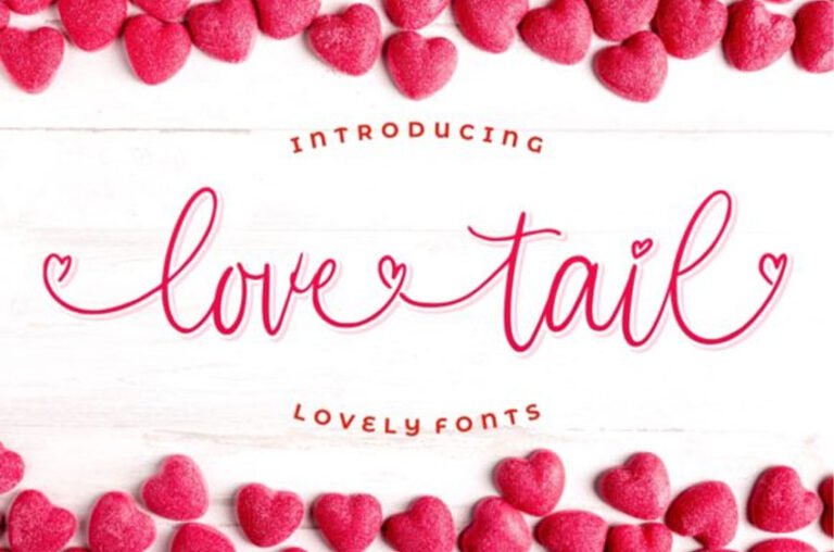 Love Tail Font - FreeDaFonts