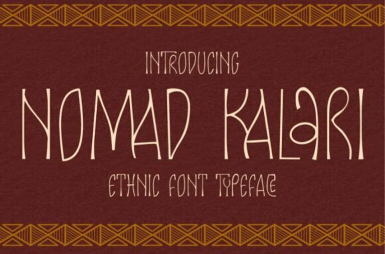 Nomad Kalari Font - FreeDaFonts