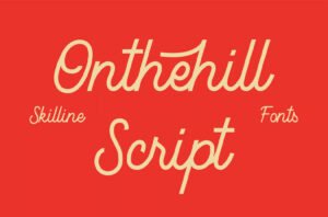 Onthehill Script Font - FreeDaFonts