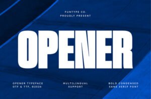 Opener Font - FreeDaFonts