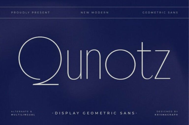 Qunotz Font - FreeDaFonts